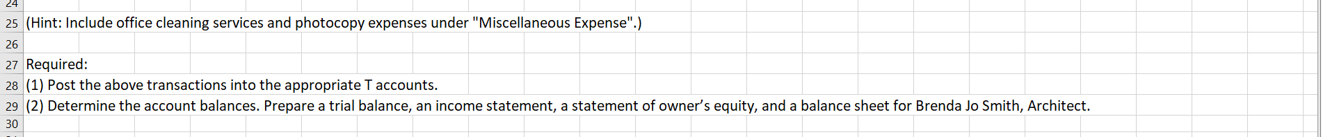 Solved A B D E F G Н | J к L M 4 5 a. Brenda Jo Smith | Chegg.com