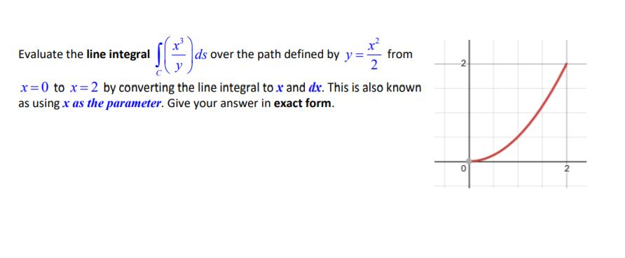 Solved 21 Evaluate the line integral ds over the path | Chegg.com