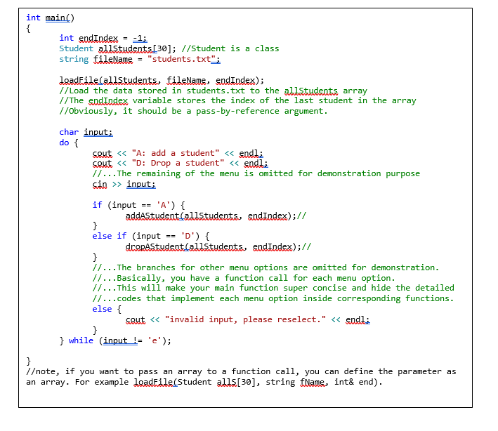 Solved Additional Features: 1. Save Student Information: | Chegg.com