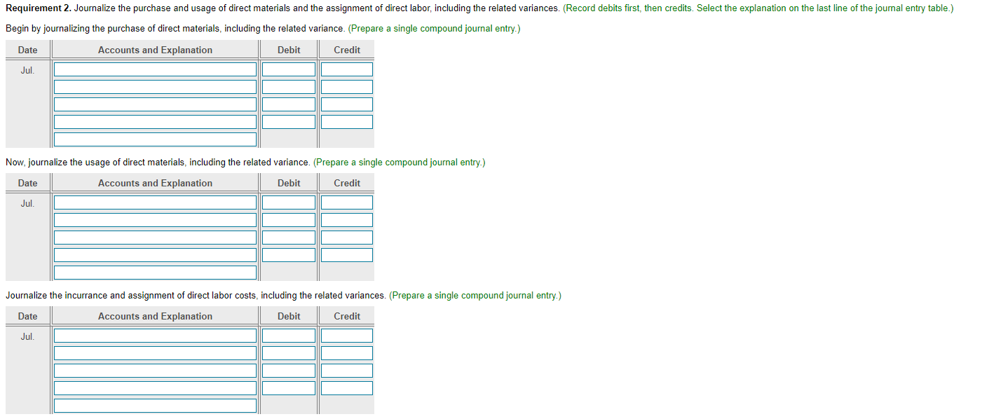 Requirement 1 . Compute the cost and efficiency | Chegg.com