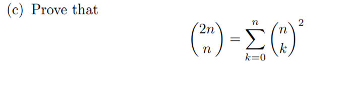 Solved Prove this identity in two ways. The first being with | Chegg.com