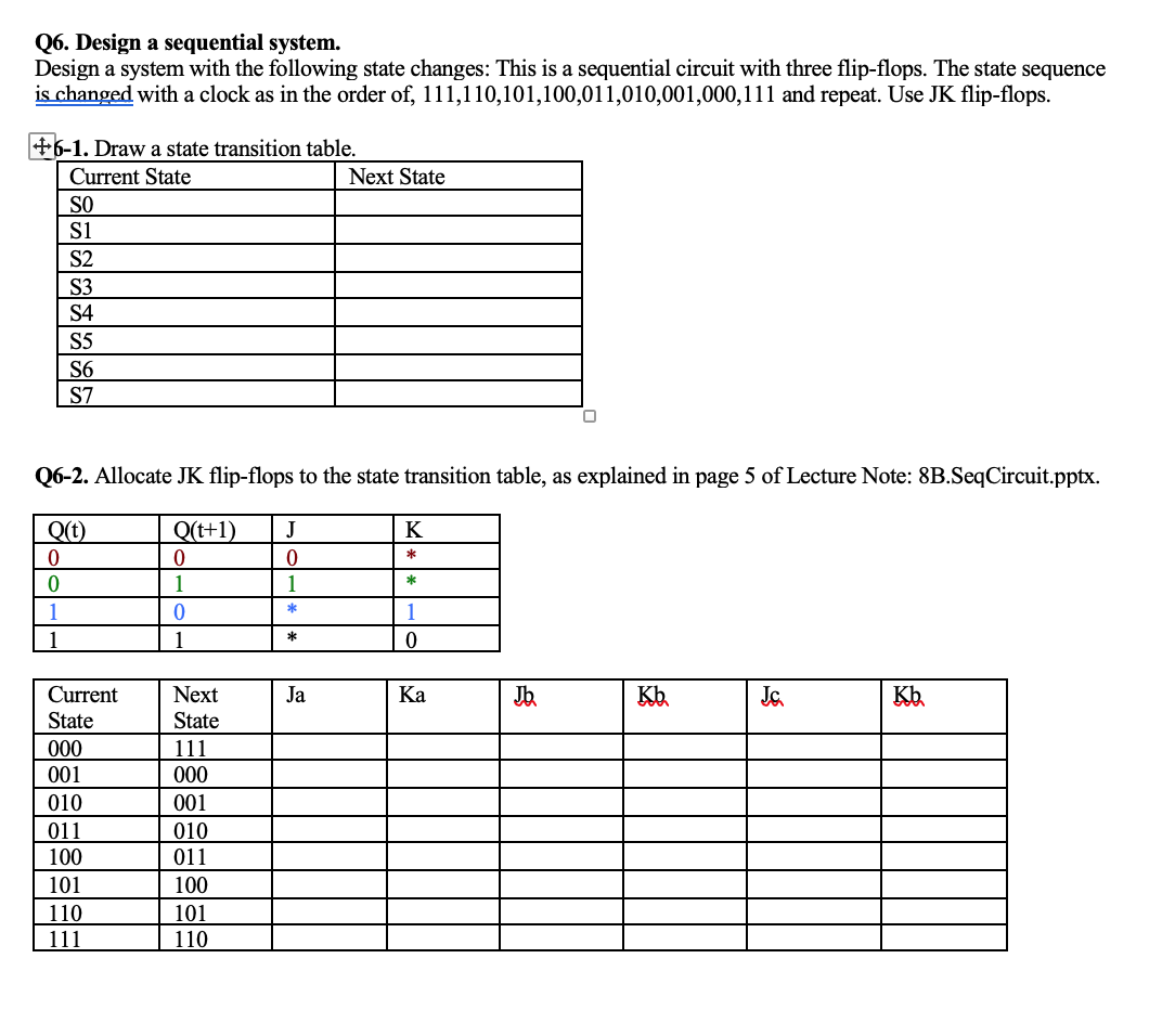 Solved Q6. Design a sequential system. Design a system with | Chegg.com