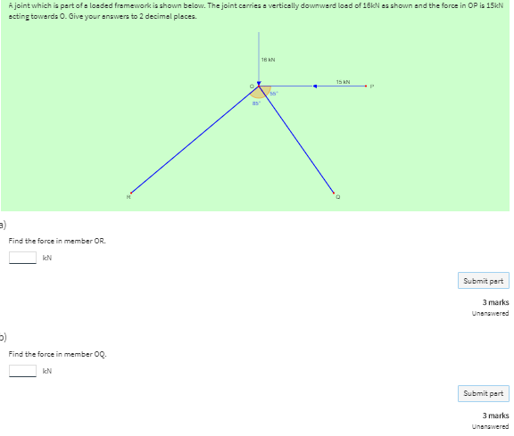 Solved Ajoint which is part of a loaded fremework is shown | Chegg.com