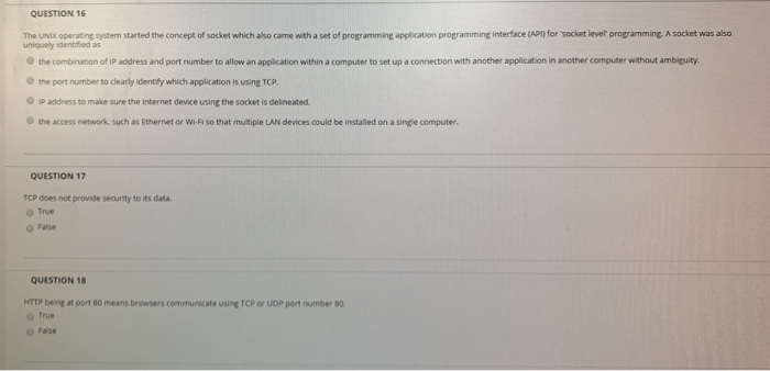 Solved QUESTION 16 The UNIX operatingsystem started the | Chegg.com