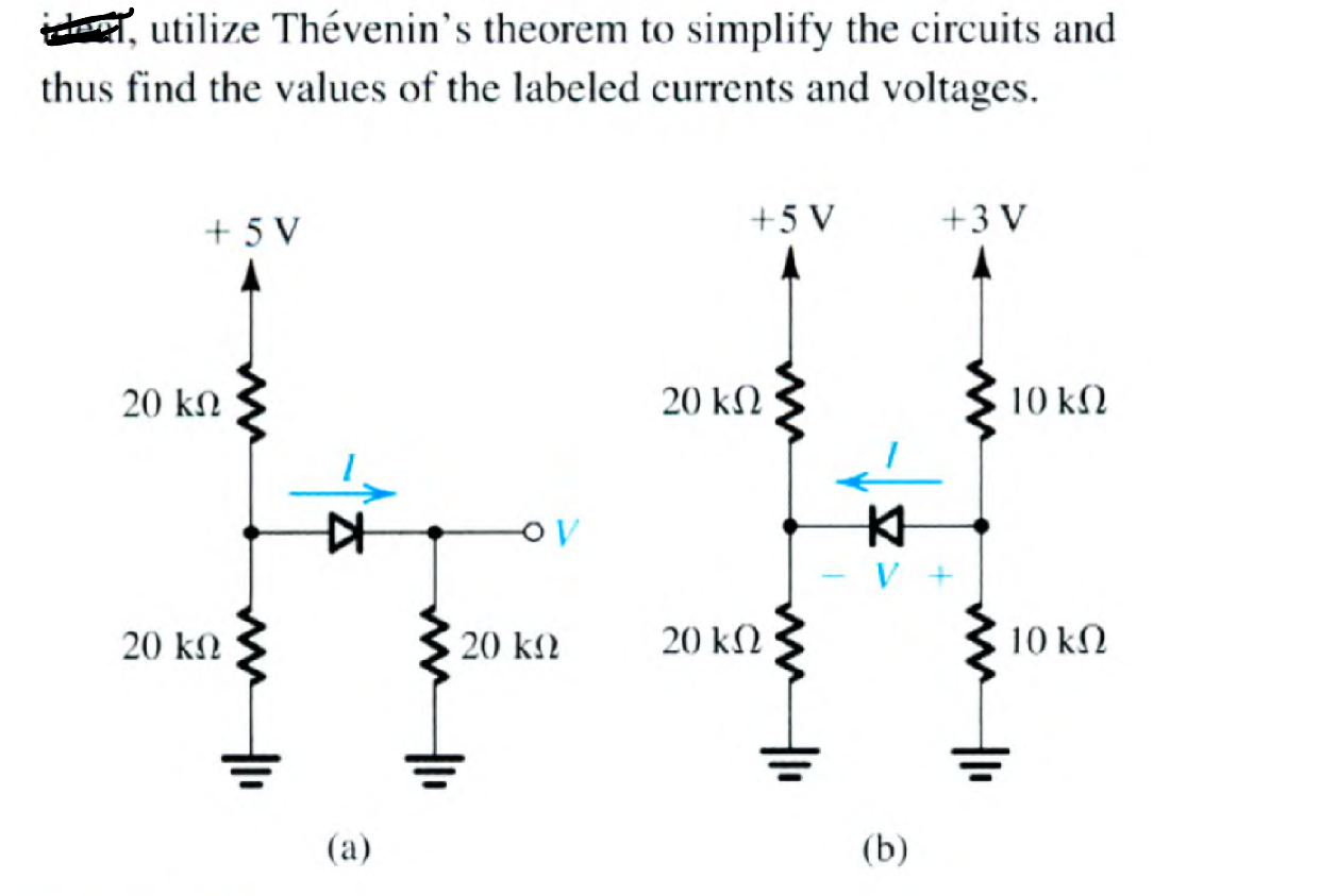 Solved utilize Thévenin's theorem to simplify the circuits | Chegg.com
