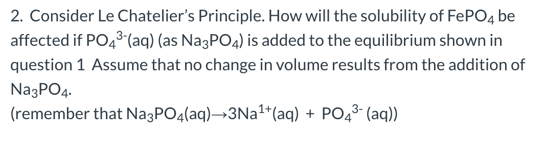 Solved The compound FePO4 is used as a food additive as a | Chegg.com