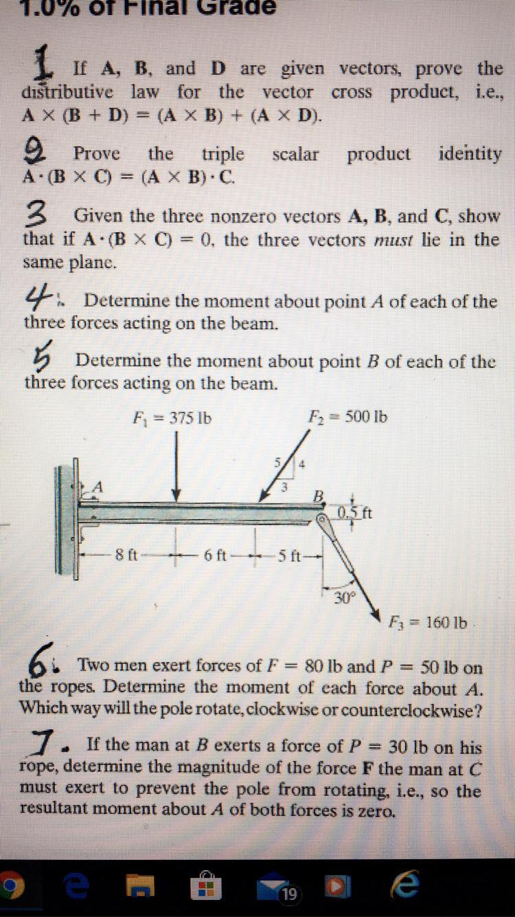 Solved 1.0% of Inal Grade 1 1 If A, B, and Dare given | Chegg.com