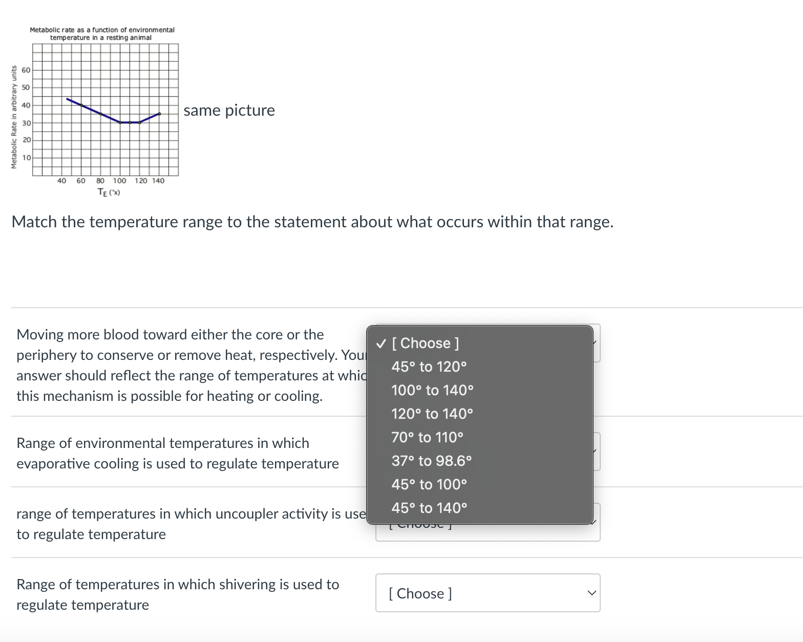 Solved Match the temperature range to the statement about | Chegg.com
