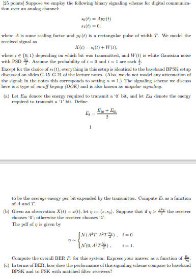 Solved [25 ﻿points] ﻿Suppose we employ the following binary | Chegg.com