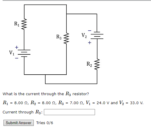 Solved What is the current through the R3 resistor? | Chegg.com