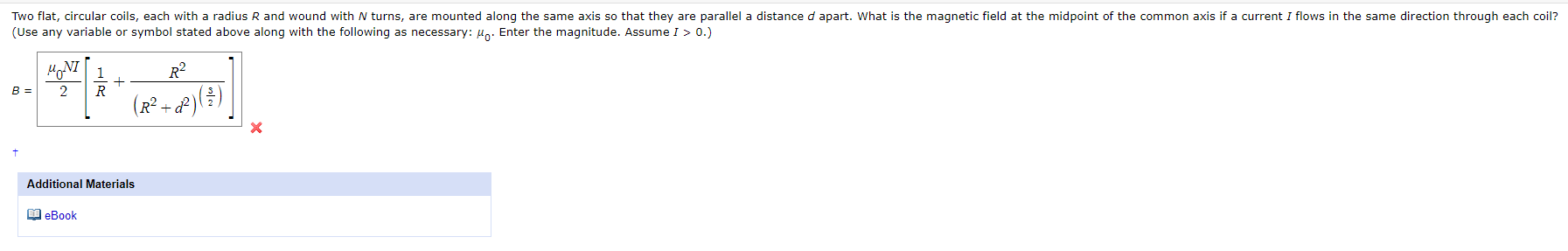 Solved Two flat, circular coils, each with a radius R and | Chegg.com