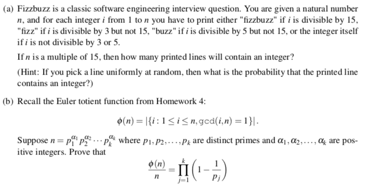 Solved (a) Fizzbuzz is a classic software engineering | Chegg.com
