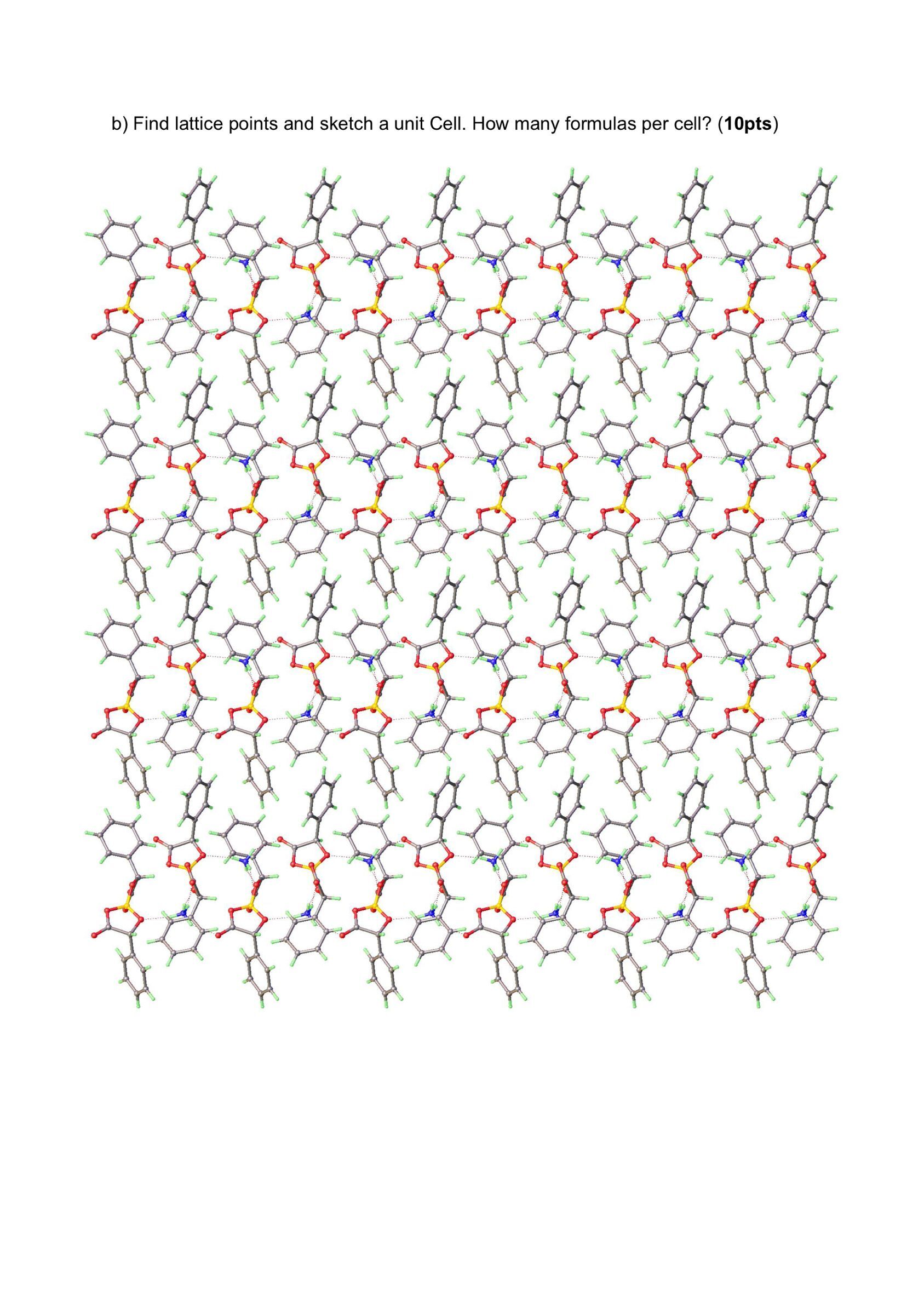 Solved Patterns and Unit Cellsb) Find lattice points and | Chegg.com