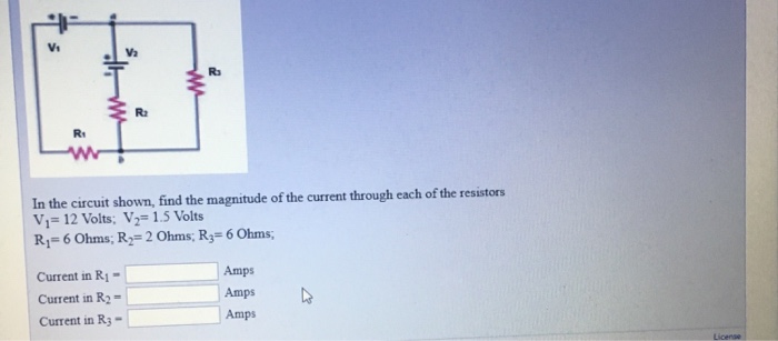 Solved Vi V2 Rs R2 R1 In the circuit shown, find the | Chegg.com