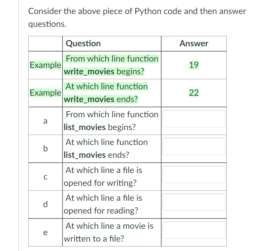 Solved To open a file, you use: open (file, mode) What is | Chegg.com
