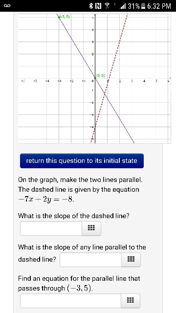 Solved (1 point) Find the unique solution to this system of | Chegg.com