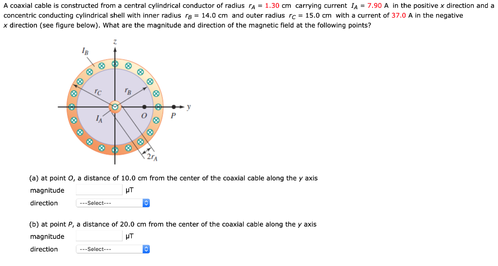 Solved A coaxial cable is constructed from a central | Chegg.com