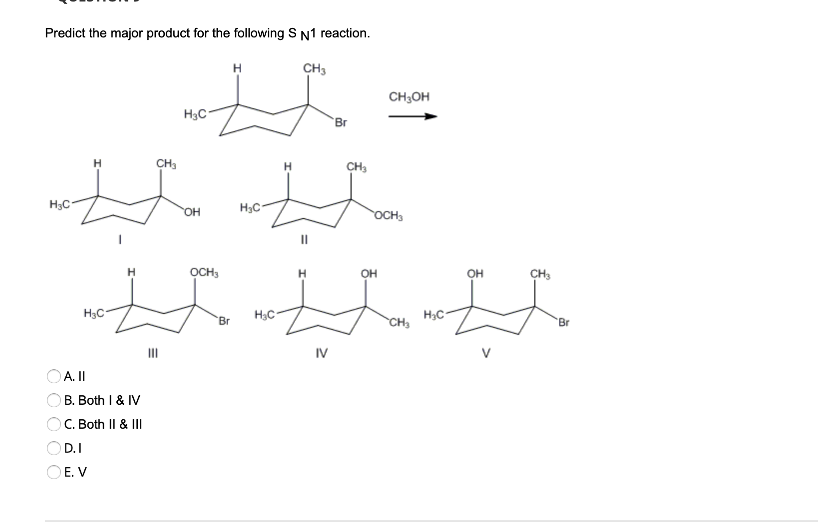 Solved Predict the major product for the following SN1 | Chegg.com