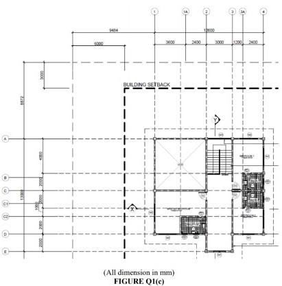 Solved (c) Figure 01(c) shows an architectural first floor | Chegg.com
