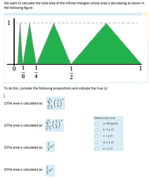 Solved We want to calculate the total area of the infinite | Chegg.com