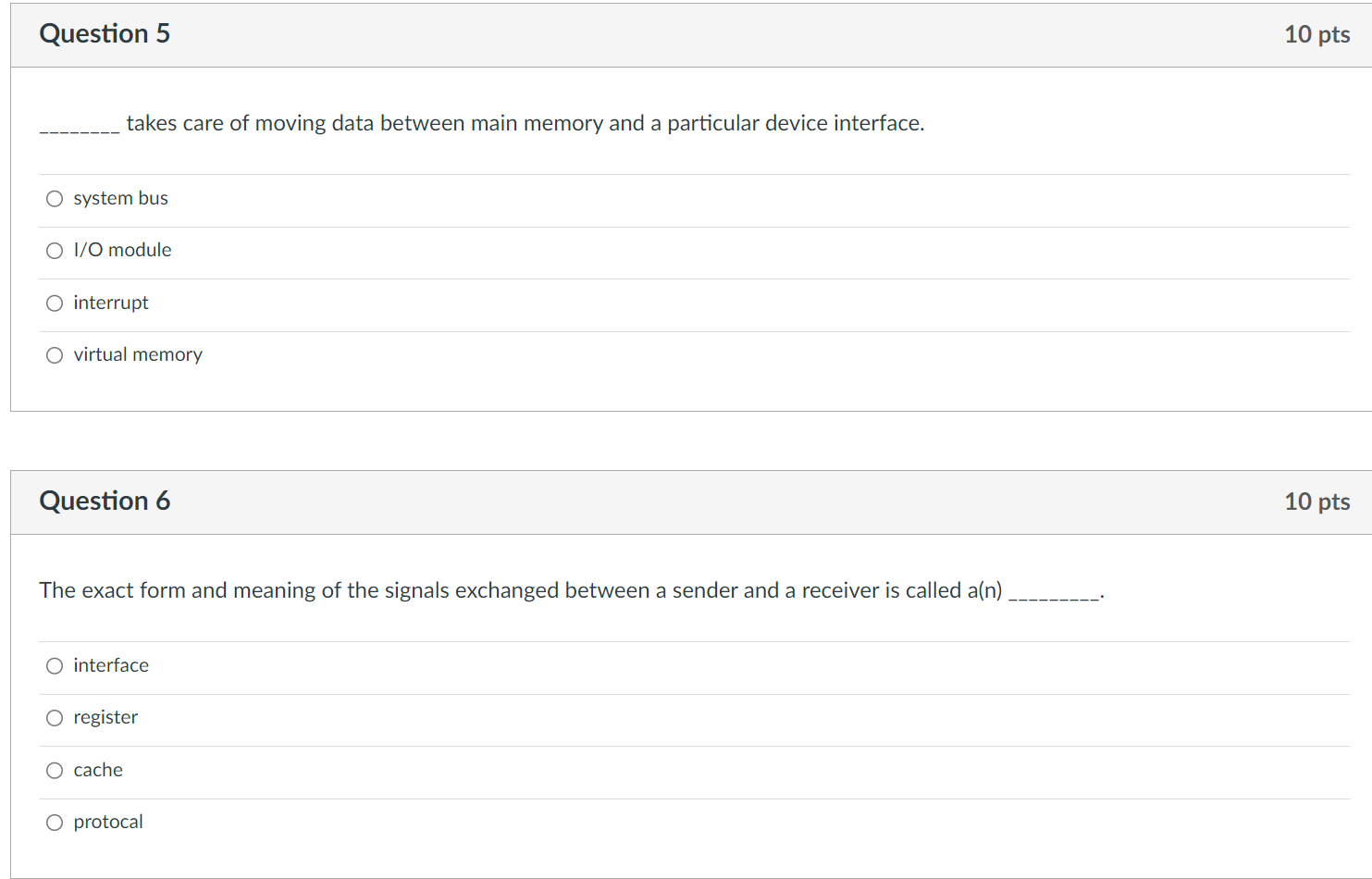 takes care of moving data between main memory and a | Chegg.com