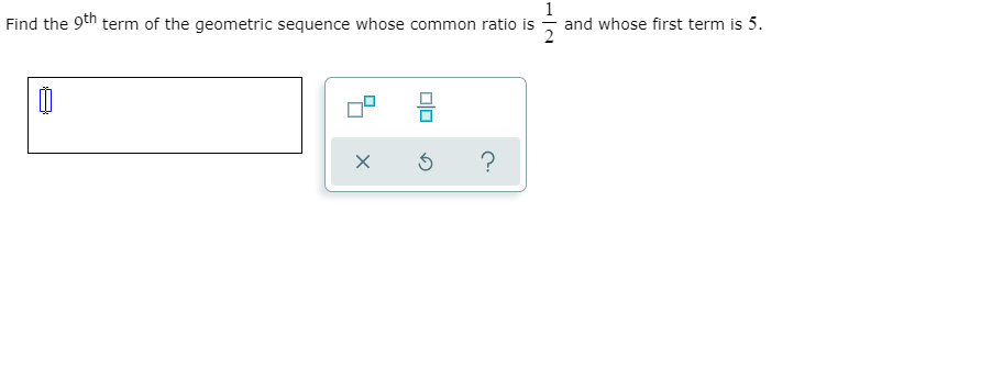 Solved 1 Find the 9th term of the geometric sequence whose | Chegg.com