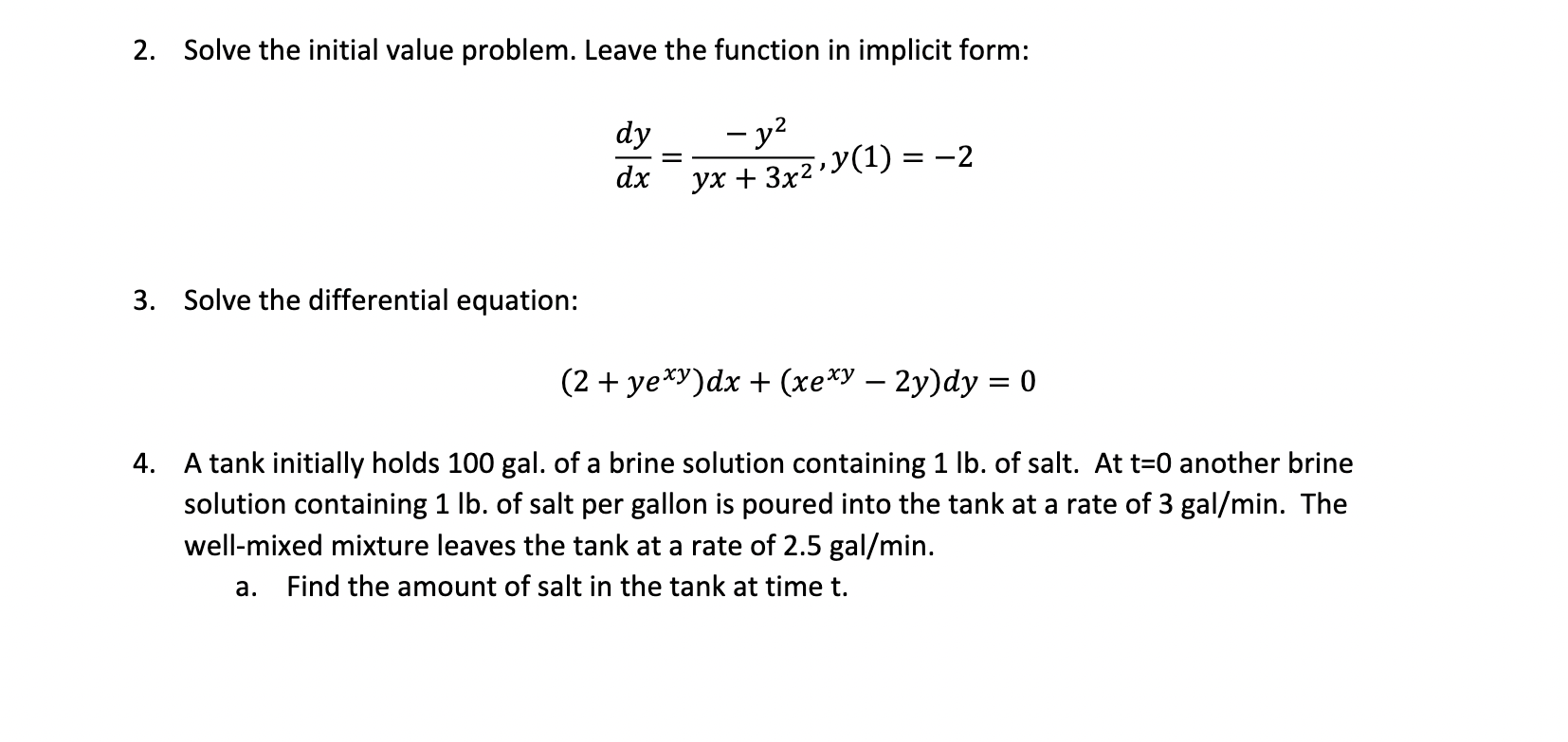 Solved WORK on #3 , Show all of your work Step By step, DO | Chegg.com
