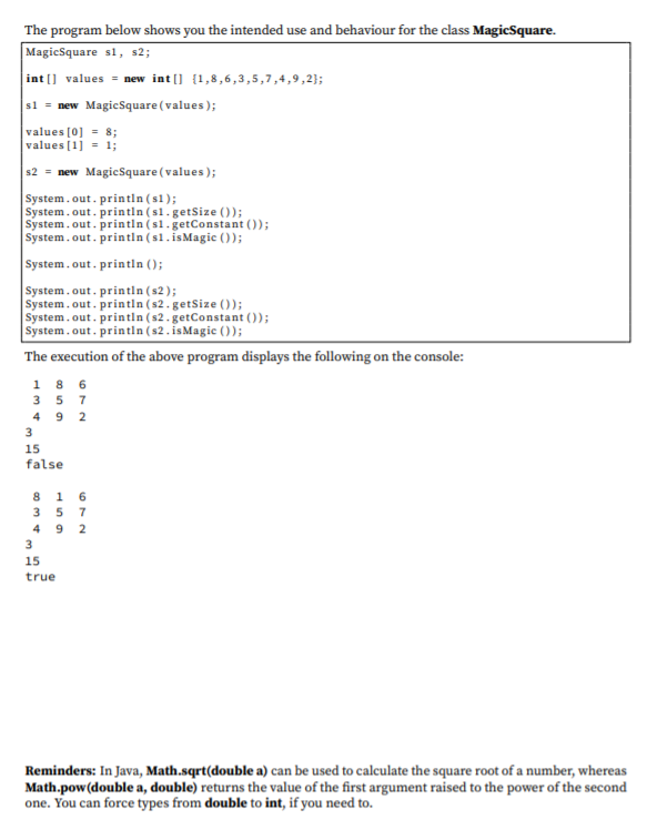 Solved Question 1 (20 marks) 1+5+9=15 6+5+4=15 For this | Chegg.com