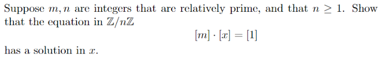 Solved Suppose m,n are integers that are relatively prime, | Chegg.com