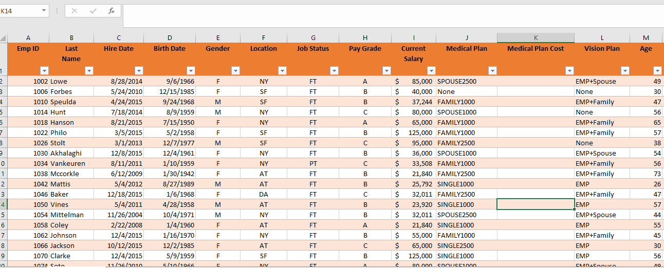 12. Only full-time (Job Status) employees over the | Chegg.com