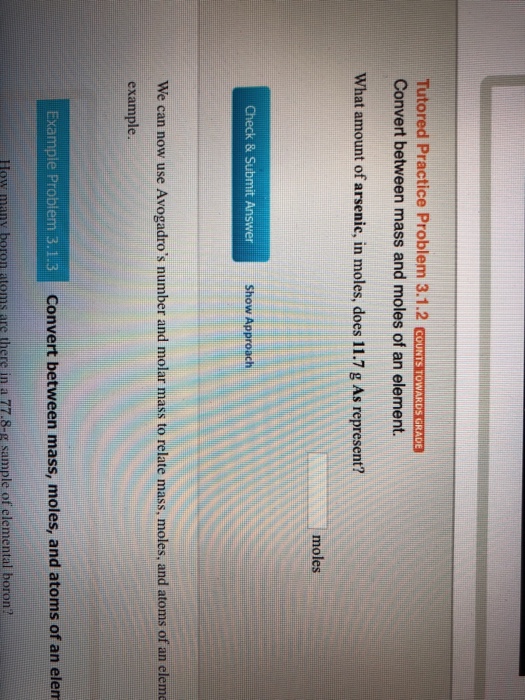 Solved Tutored Practice Problem 3.1.2 Convert between mass | Chegg.com