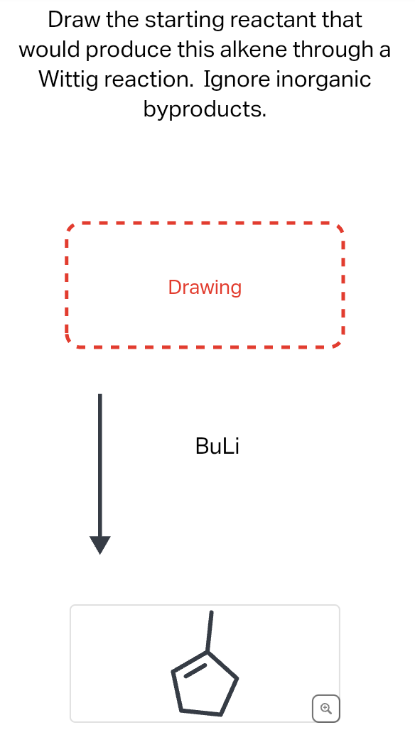 Solved Draw the starting reactant that would produce this | Chegg.com