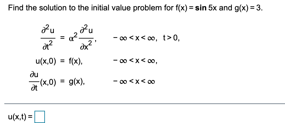 Solved Find the solution to the initial value problem for | Chegg.com