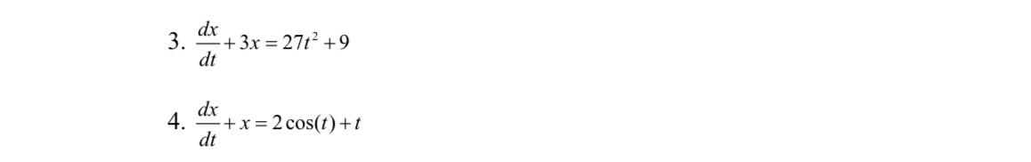 Solved Solve the following differential equations using the | Chegg.com