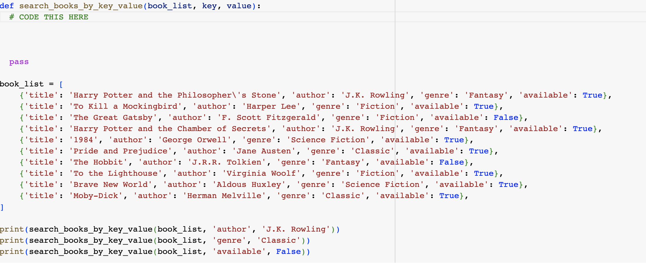 Solved is part of a library management system, a list of | Chegg.com