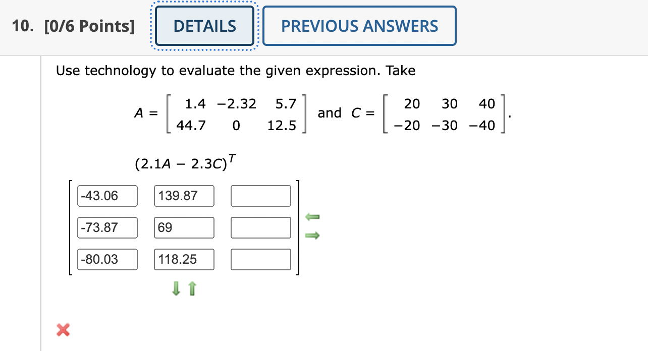 Solved Use technology to evaluate the given expression. Take | Chegg.com