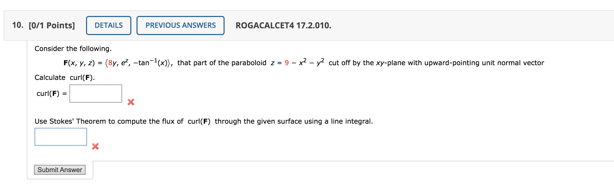 Solved 10. [0/1 Points] DETAILS PREVIOUS ANSWERS ROGACALCET4 | Chegg.com