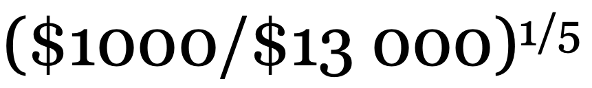 Solved ($1000/$13 000)1/5 | Chegg.com
