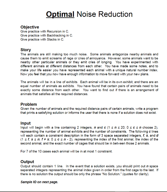 Solved Optimal Noise Reduction Objective Give practice with | Chegg.com Solved Optimal Noise Reduction Objective Give practice with | Chegg.com