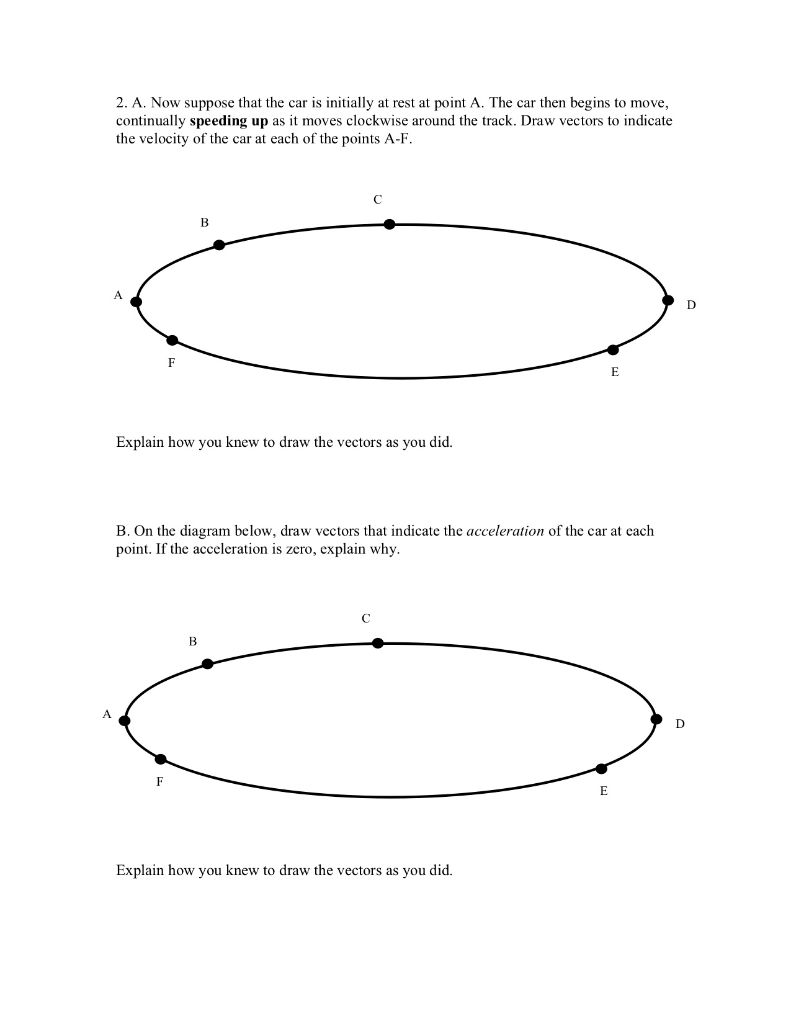 Solved Physics 100 Pretest 2 (not graded) 1. A. A car moves | Chegg.com
