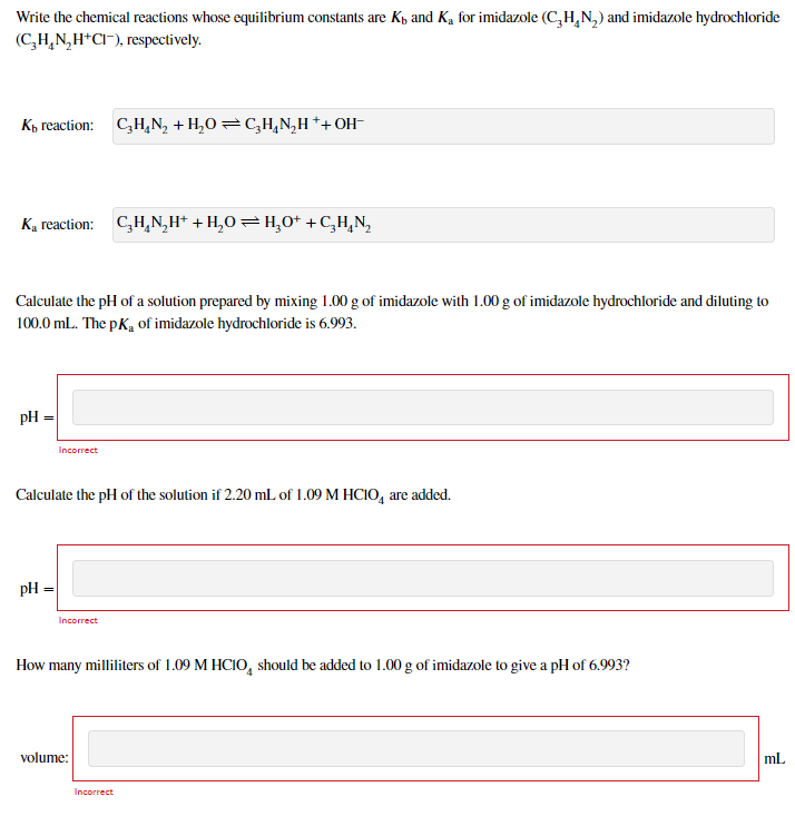 Solved Write the chemical reactions whose equilibrium | Chegg.com