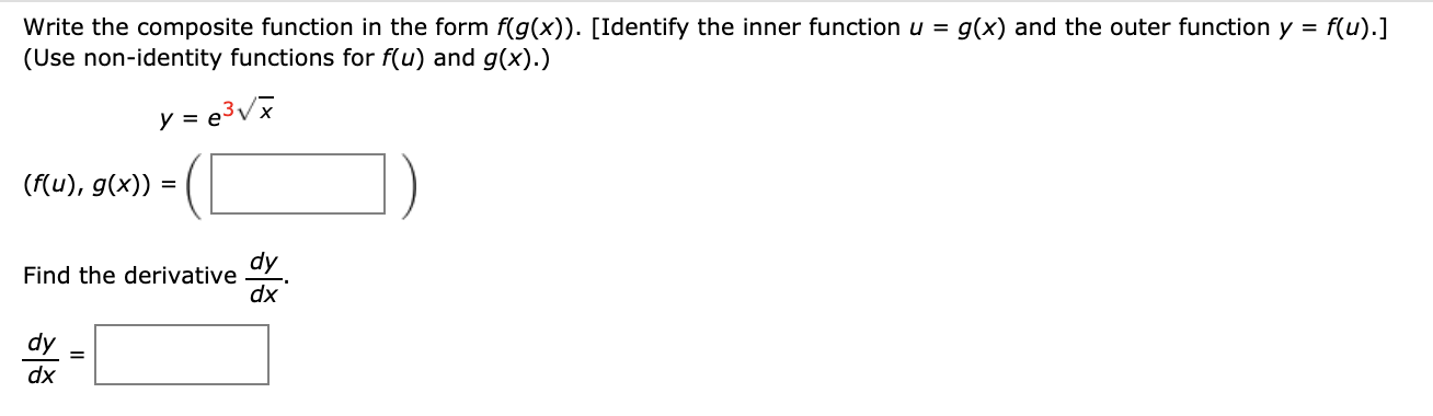 Solved For The Given Composite Function Identify The Inner
