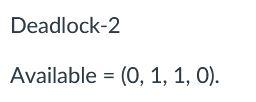Solved Deadlock-1 Consider the following snapshot of a | Chegg.com