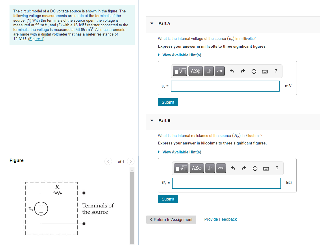 Solved The circuit model of a DC voltage source is shown in | Chegg.com