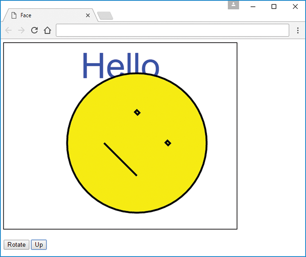 Solved Add expand and shrink buttons to the Moving Face web | Chegg.com