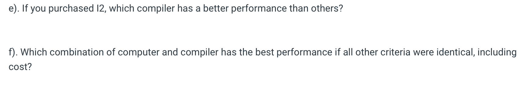 Solved 2. (6 pts) Consider two different implementations, 11 | Chegg.com