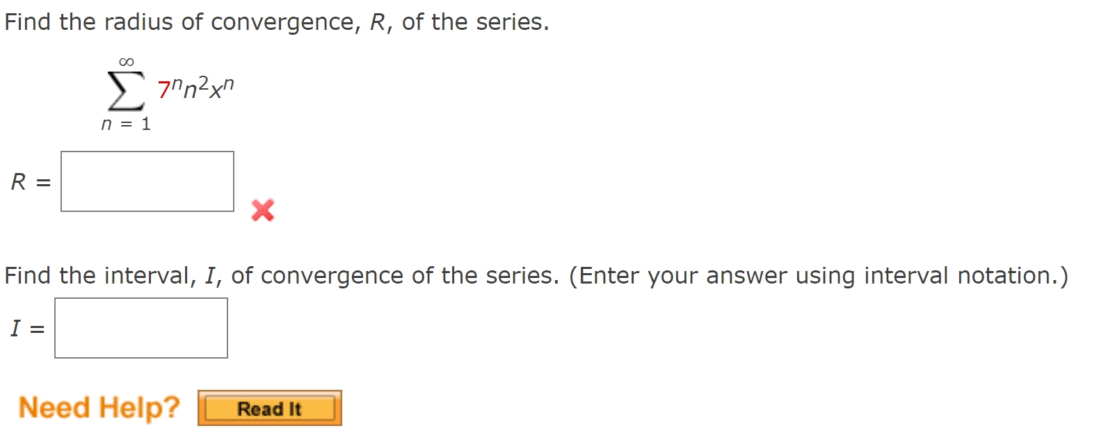 Solved Find the radius of convergence, R, ﻿of the | Chegg.com