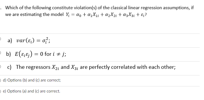 Solved . Which of the following constitute violation(s) of | Chegg.com