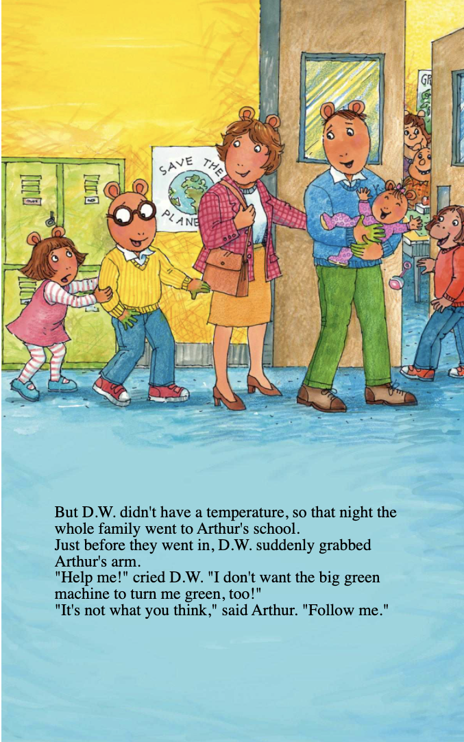 Solved MARC BROWN ARTHUR Turns Green DE MARC BROWN ARTHUR | Chegg.com