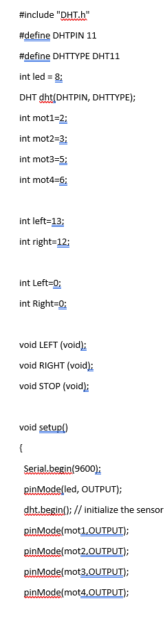 Solved #include "DHT.h" #define DHTPIN 11 #define DHTTYPE | Chegg.com
